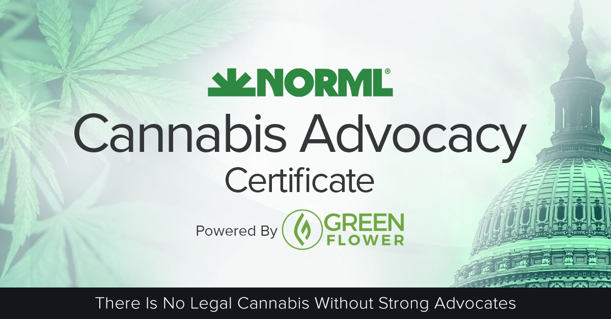 NORML Cannabis Advocacy Certificate
